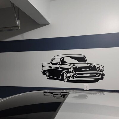 Large Hot Rod Decal, Hot Rod Vinyl Sticker, 1957 Chevy Decal, Hot Rod ...
