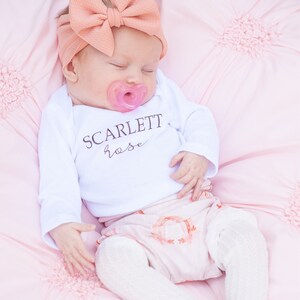 Sweet as A Peach Baby Bummies and Bow Set Newborn Baby Girl | Etsy
