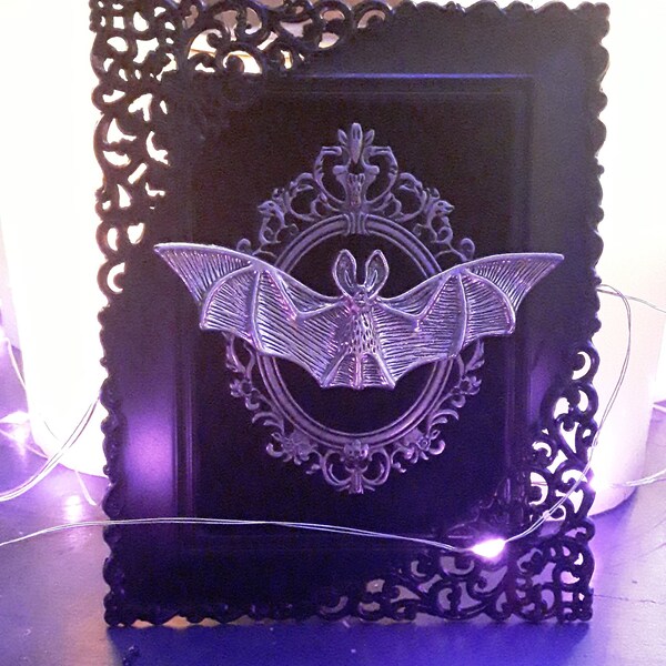 Bat With Ornate Frame | Macabre | Faux Taxidermy | Steam Punk | Goth ...