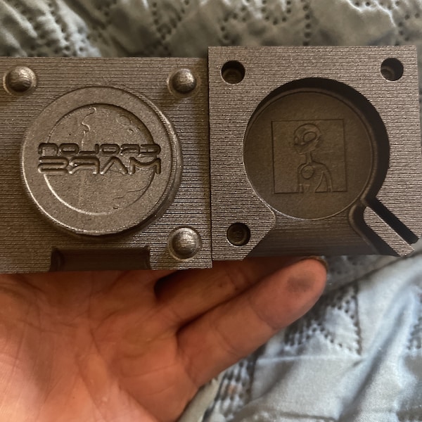 Custom 2 Sided COIN Logo Graphite Molds. - Etsy