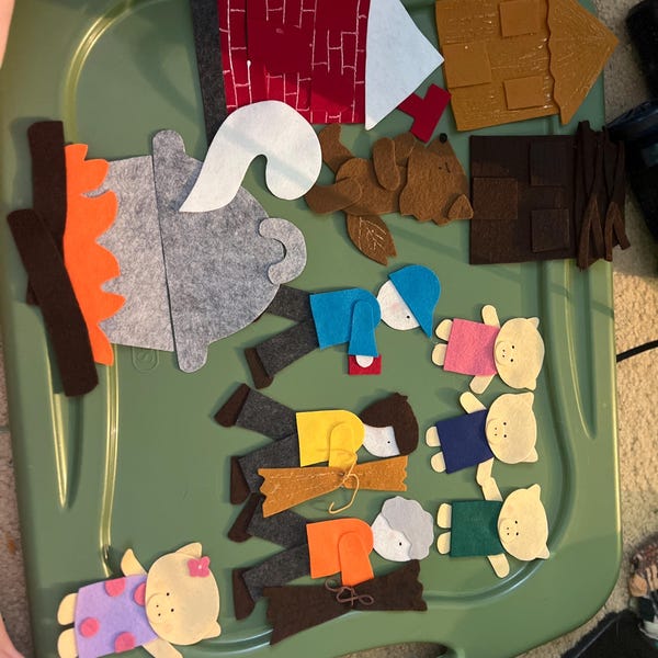 Turkey Wore His Rainbow Feathers Felt Board Story Felt Turkey ...