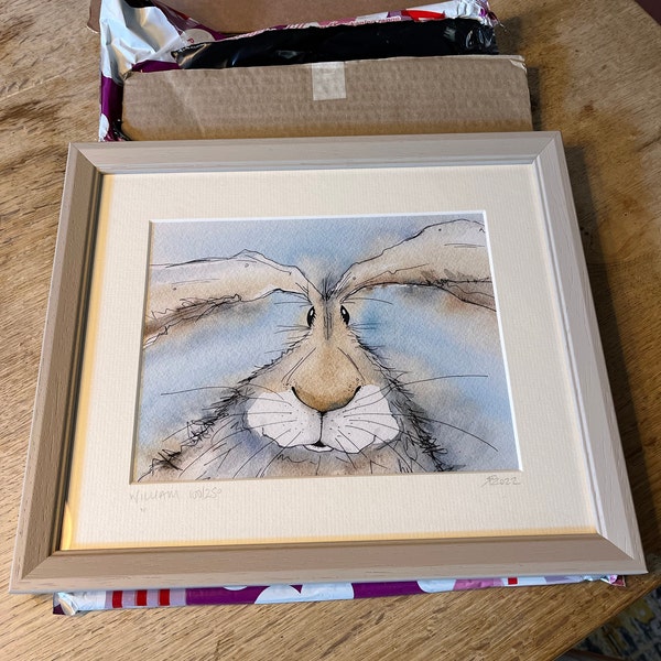 Hare Print, Humphrey the Hare, Rabbit Print, Limited Edition Print - Etsy
