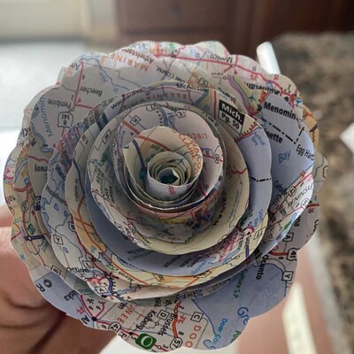 Map Roses With Stems, Map Flowers, Travel Theme Decoration, Traveler ...