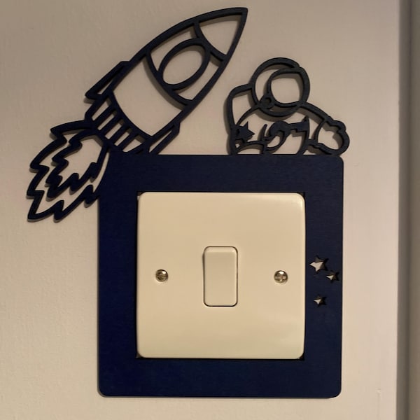 Space Theme Light Switch Surround, Light Switch Cover, Space Themed ...