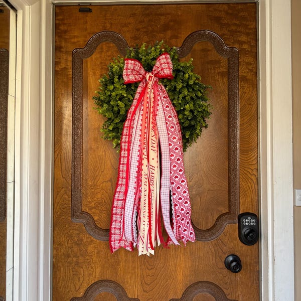 Valentine's Ribbon Bundle for Wreath Ribbon Set Valentines Day Decor ...