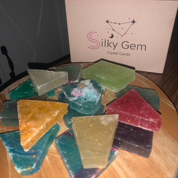 Lychee Aurora, Crystal Candy, Kohakutou, Edible Geode, Vegan, Gluten ...