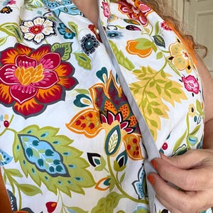 Adult Bib Floral Scarf Dining Scarves, Clothing Protectors . Reversible ...