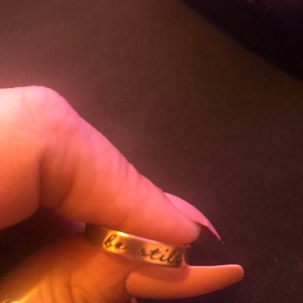 Be Still Ring - Sterling Silver Ring - Gifts for Her - Etsy