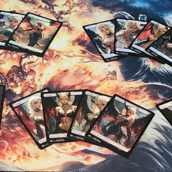 Black Staples Set Volume Two Full Art MTG Proxies, Custom Magic Cards for Commander Play - Etsy