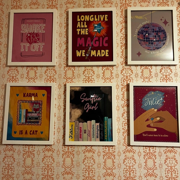 Elegant Taylor Inspired Poster Set - Etsy