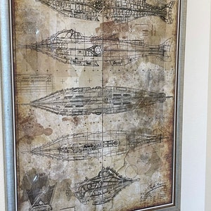 Final Fantasy Midgar Blueprint / Aged Specs A2 420mm594 - Etsy