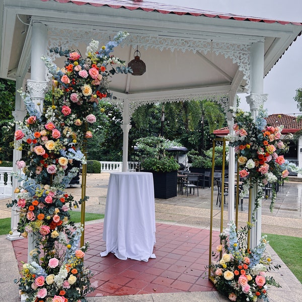 Round Metal Wedding Arch, Iron Round Arch, Ring Arch, Circle Wedding ...