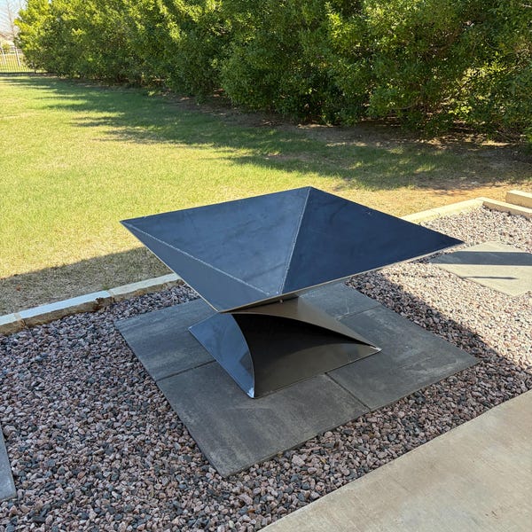 Twisted Wizard Steel Fire Pit: Large Outdoor Cooking & Gatherings - Etsy