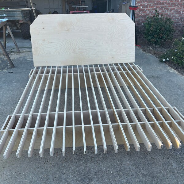 DIY Plywood Bedframe Design - King - Etsy