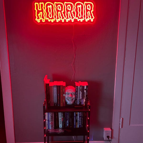 HORROR Movie Neon Sign,gothic Decor,movie Room Display Gift for Horror ...
