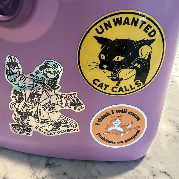 Unwanted Cat Calls Sticker - Etsy