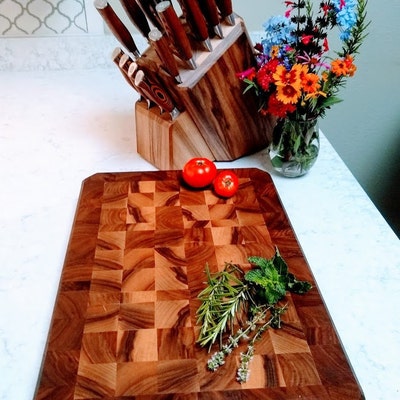 Custom Knife Block Handmade Knife Holder Knife Handle - Etsy