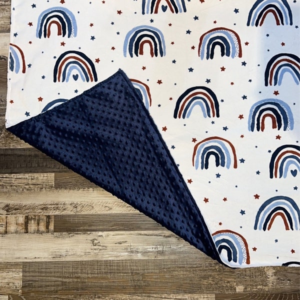 After the Rain Cuddle Pastel by the Yard Shannon Fabrics Minky Rainbow ...