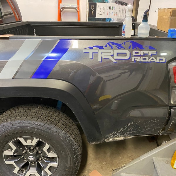 Retro Heritage Racing Stripes Rainbow Vinyl Die Cut Decal Fits Toyota ...