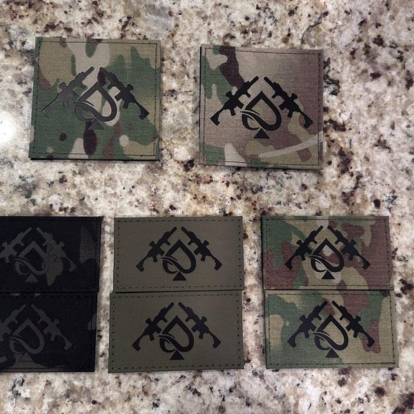 3.5x2in Custom Callsign Patch IR Patch Infrared Reflective Patches ...