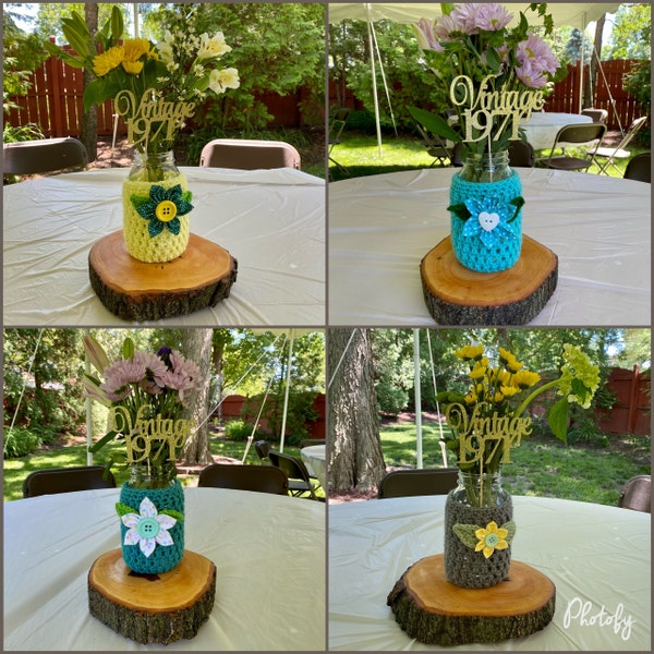 Vintage 1971 Cake Topper, Birthday Cake Topper, Birth Year Cake Topper ...