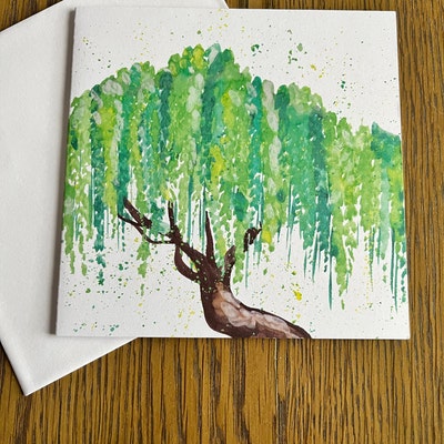 Willow Tree Art Print A4 Print Original Watercolour Painting Design on ...