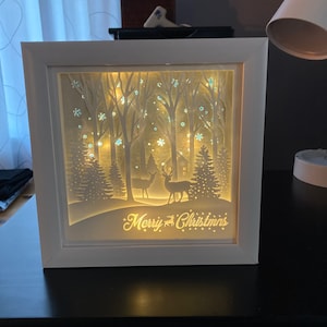Anime Paper Cut Light Box Template Digital SVG File, Paper Cut 3d Light ...