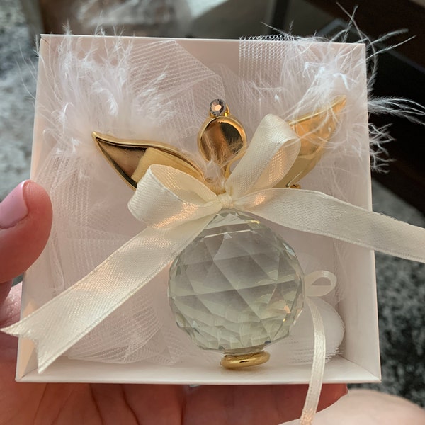 Angel Crystal Baptism Favors Ornament Giveaway Baby Shower Party ...