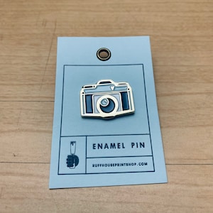 Camera Enamel Pin - Etsy