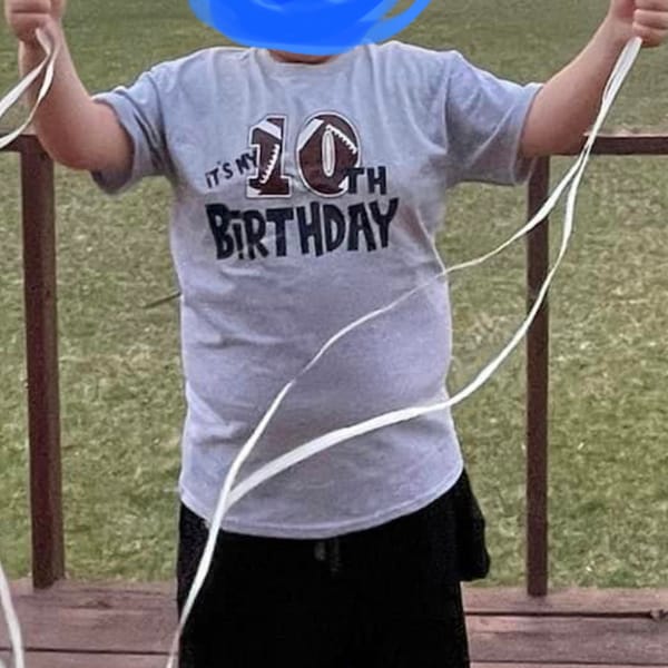 Boys 10th Birthday Svg, Boys Football Birthday Svg, Double Digits Svg ...