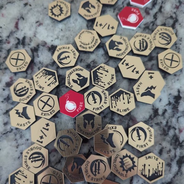 Vigilance (v1) Token(s) - | Laser Engraved | Magic the Gathering (mtg ...