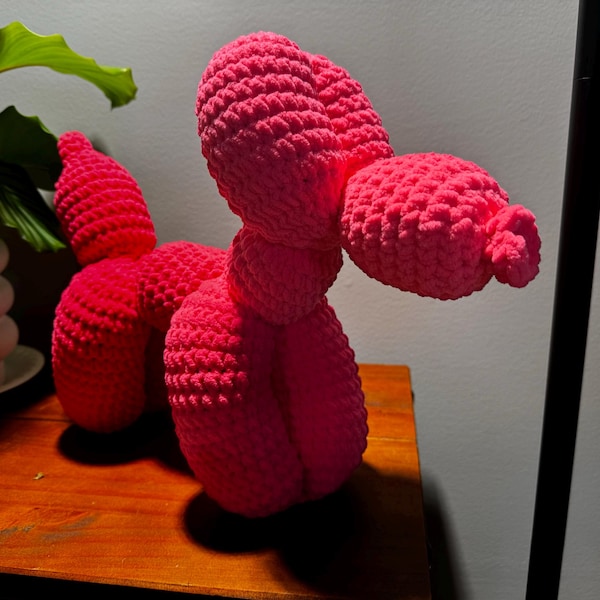 No Sew Balloon Dog Crochet Pattern, Beginner Amigurumi Puppy, Balloon ...