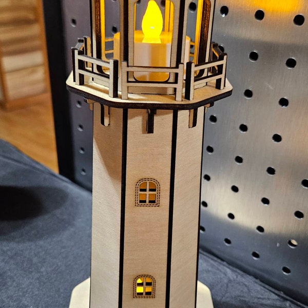 Lighthouse Laser Cut File - Digital Download - SVG - DXF - Lantern, 3D ...