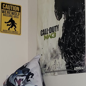 Werewolf Sign, Werewolf Breeding Area, Werewolf Gift, Urban Legends ...