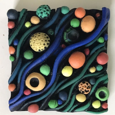 Tiny Textured Tiles, A Polymer Clay PDF Tutorial, Inchie Tiles - Etsy