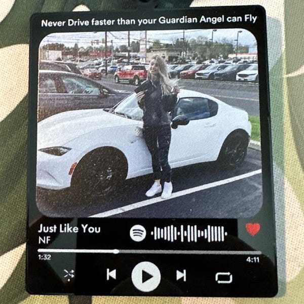 Personalised Music Photo Car Ornament, Gift for Boyfriend, Girlfriend ...