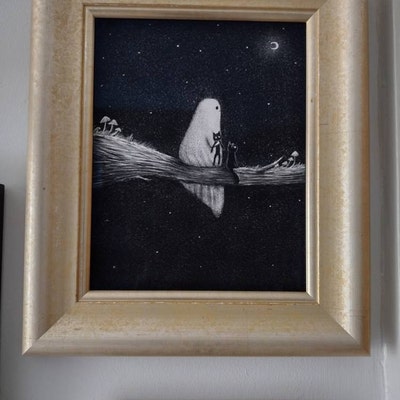 Spooky Bog Creature Creepy Cute Dark Art Fantasy Illustration Horror ...