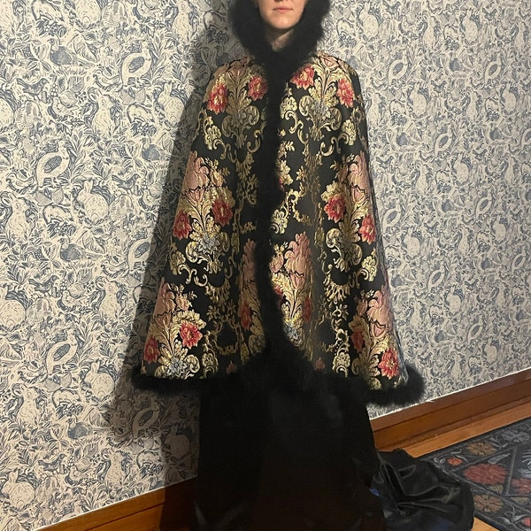 E-PATTERN- Victorian 1890s 1899 Ponderosa Cape Pattern- Reversible With ...