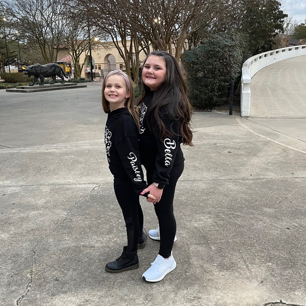 Girls Custom Dance Sweatshirt, Dance & Be Happy Girls Sweatshirt,girls ...