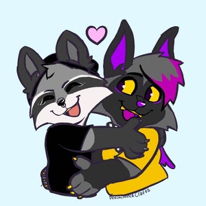 Furry Friends Couple Hug Base - Etsy