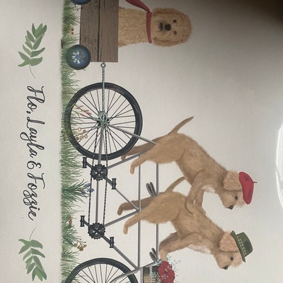 Labradoodle Black, DIGITAL DOWNLOAD Dog Portrait Custom and ...