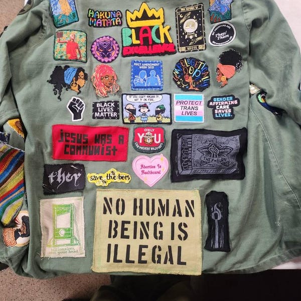 Corner Spider Web Sew on Patch. for Spooky Punk Battle Vests, Crusty ...