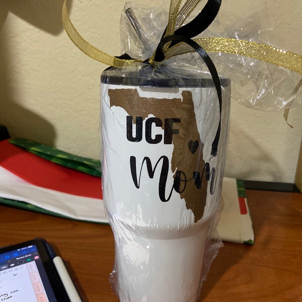 UCF Mom Tumbler, Personalized College Gift, Game Day Cup - Etsy