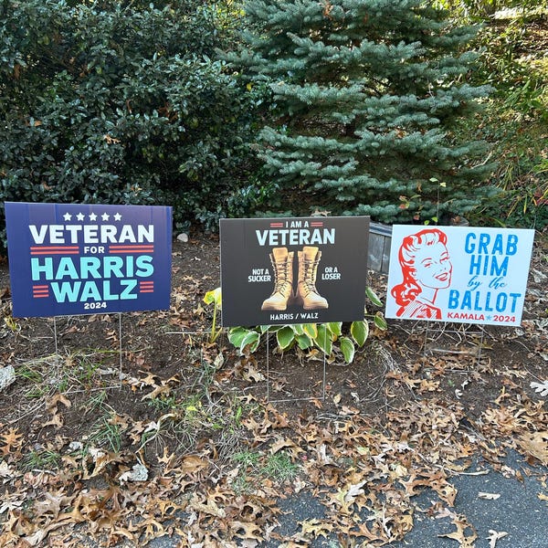 Harris Walz for the People 2024 Yard Sign, Harris for President 2024 ...