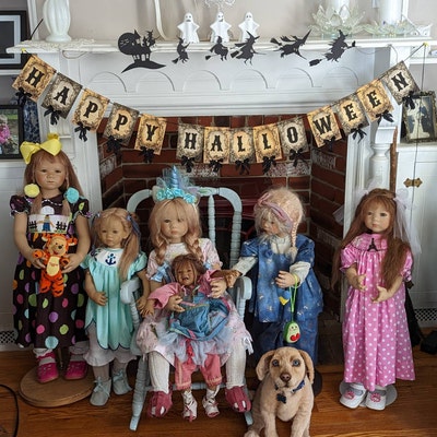 Halloween Banner, Vintage Halloween Decor, Vintage Halloween Garland ...