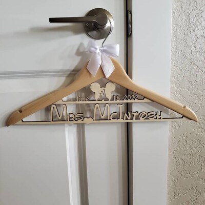 Wedding Dress Hanger Mrs Hanger Bridal Hanger Wedding - Etsy