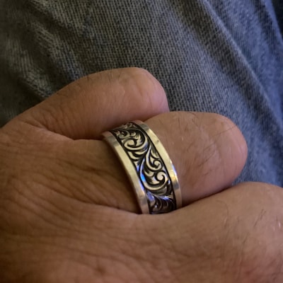 World Map Wrapped Silver Ring World Design Ring Idealist - Etsy