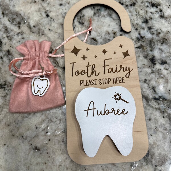 Tooth Fairy Money Holder - Tooth Holder - Door Hanger - Tooth Pouch - Etsy