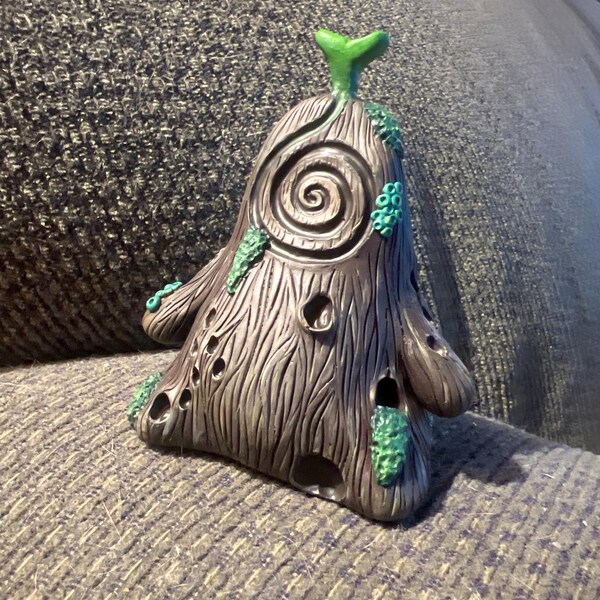 Happy Forest Goblin Figurine - Polymer Clay Sculpture - Goblincore ...