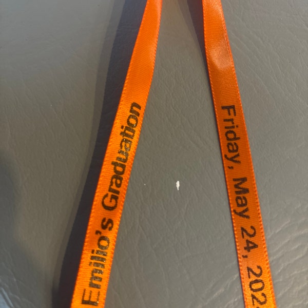 Personalized Satin Favor Ribbons: Custom Printed 3/8" Ribbon-favor ...